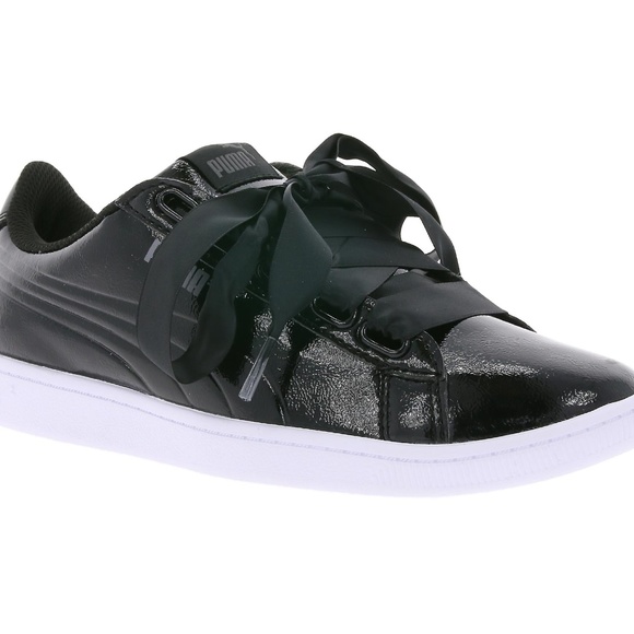 Puma | Shoes | Puma Sneaker Women Vikky Ribbon P Black | Poshmark
